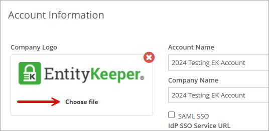Adding Your Company Logo – EntityKeeper